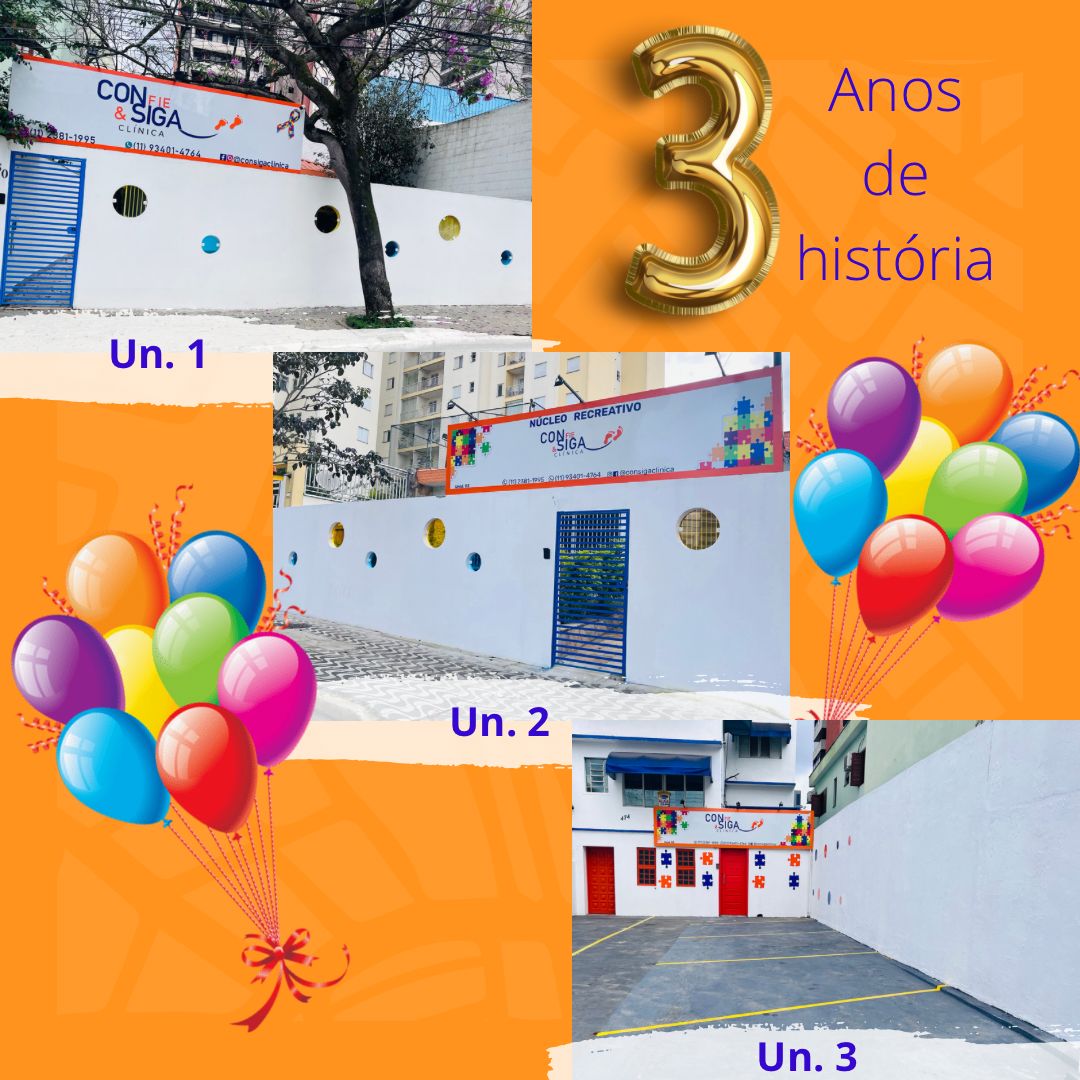 CLÍNICA CONSIGA COMPLETA TRÊS ANOS EM SÃO BERNARDO LEVANDO ATENDIMENTO MULTIDISCIPLINAR